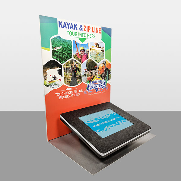 Backdrop Graphic Panel for Low Rise Tablet Kiosk - Kiosk Group